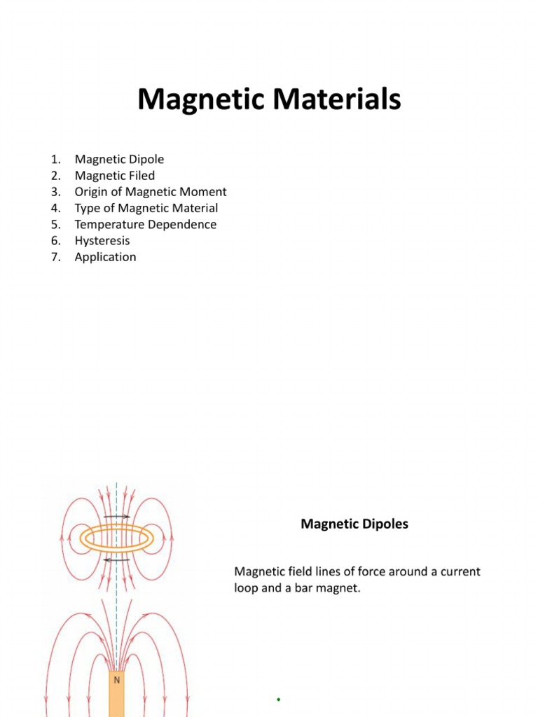 Magnetic Dipoles | PDF