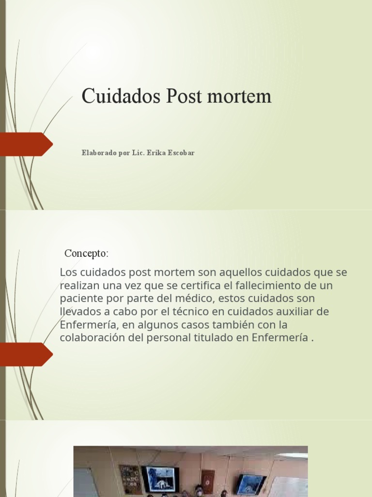 Cuidados Post Mortem | PDF | Medicina CLINICA | Ciencias de la Salud