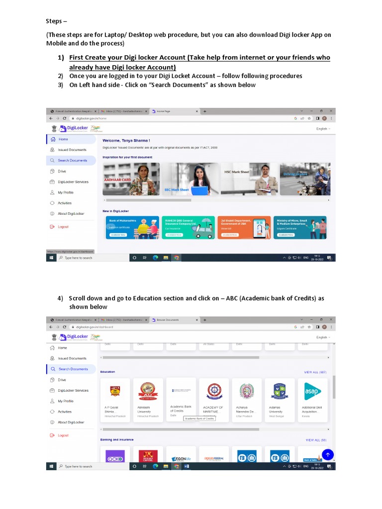 DigiLocker Guide for Students | PDF