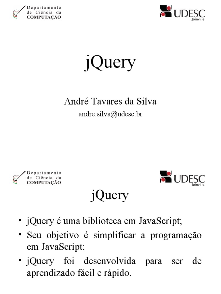 Uma introdução completa à biblioteca jQuery | PDF | J Query | Script Java