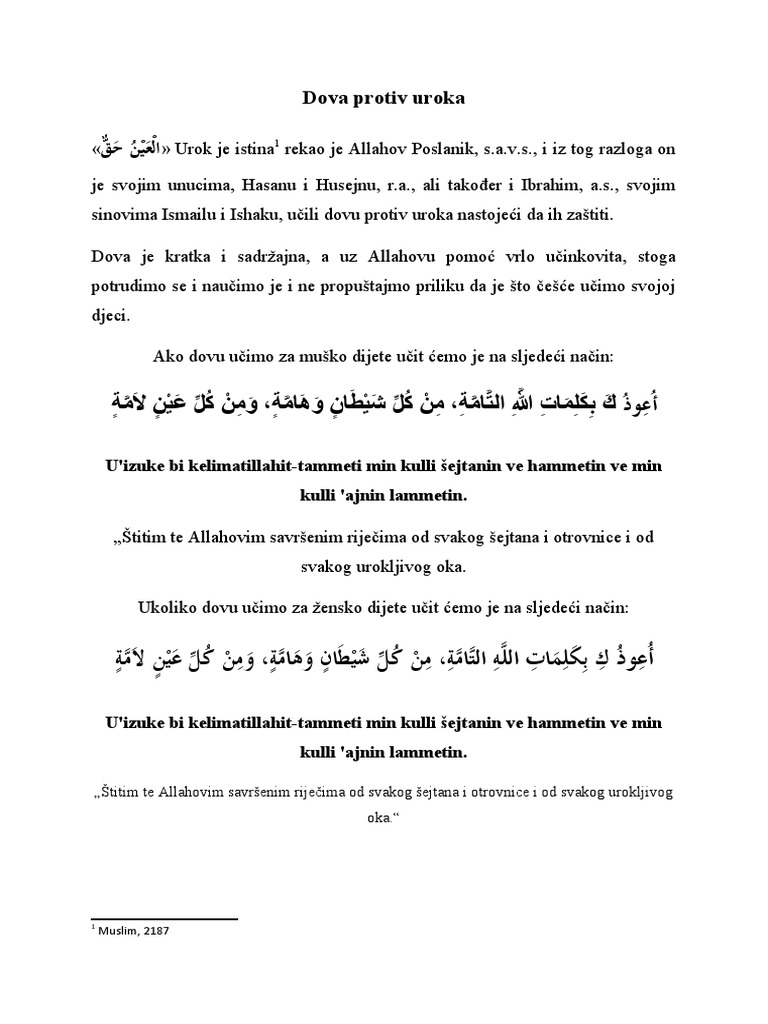 Dova Protiv Uroka | PDF