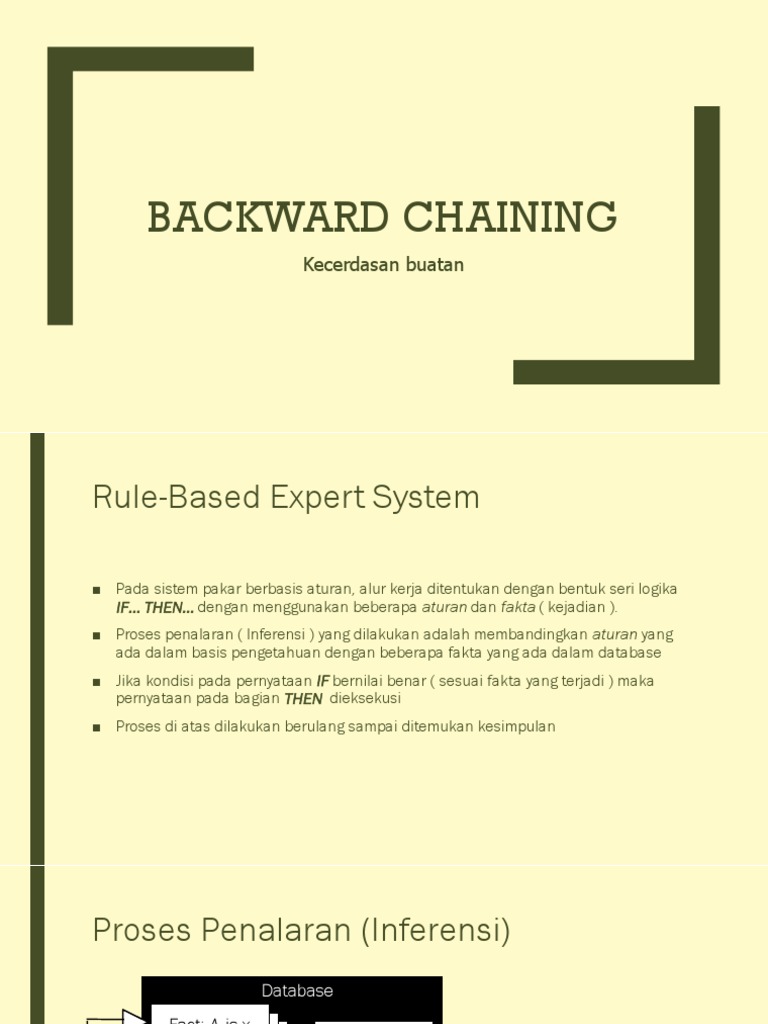 Backward Chaining: Kecerdasan Buatan | PDF