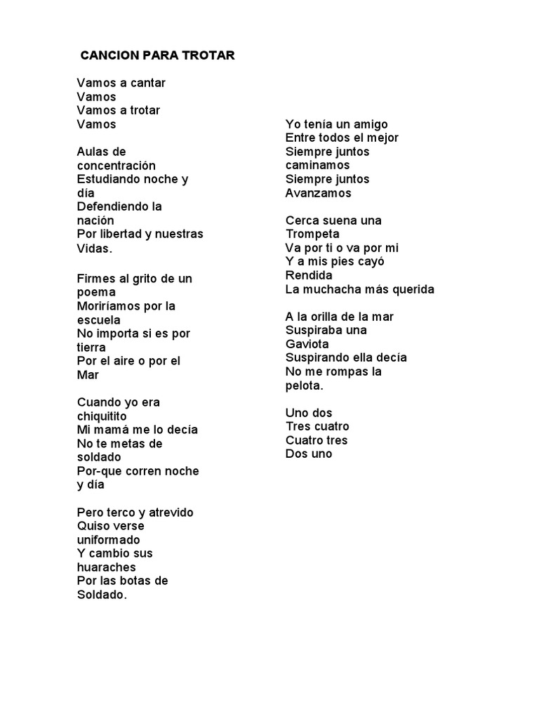 Cancion para Trotar | PDF