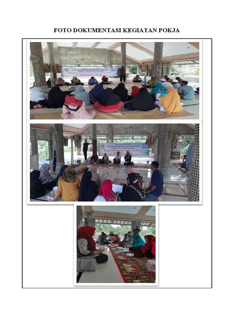 Foto Dokumentasi Kegiatan Pokja | PDF