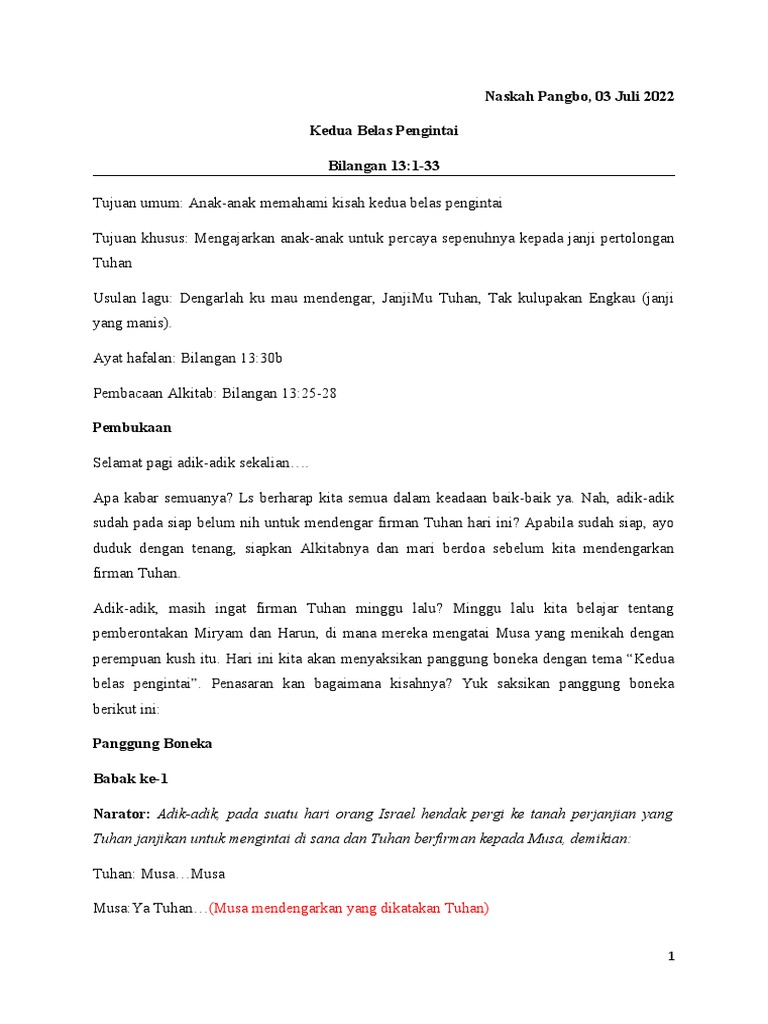 Naskah Pangbo, 03 Juli 2022 | PDF