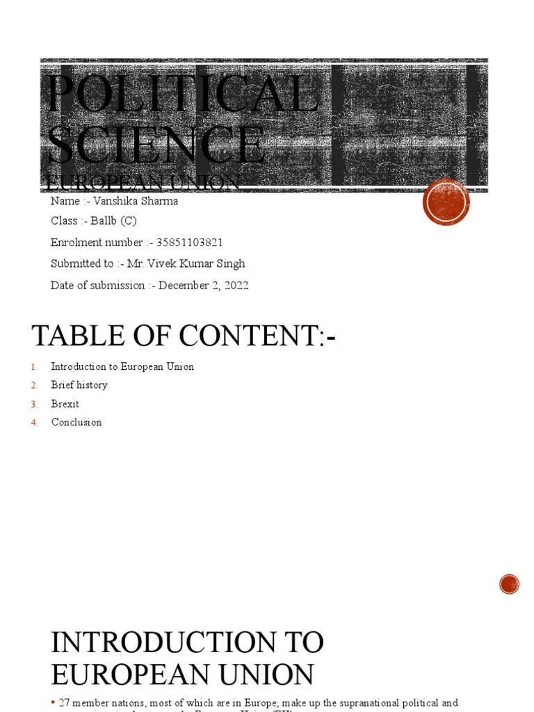 A Comprehensive Overview of the History and Development of the European ...