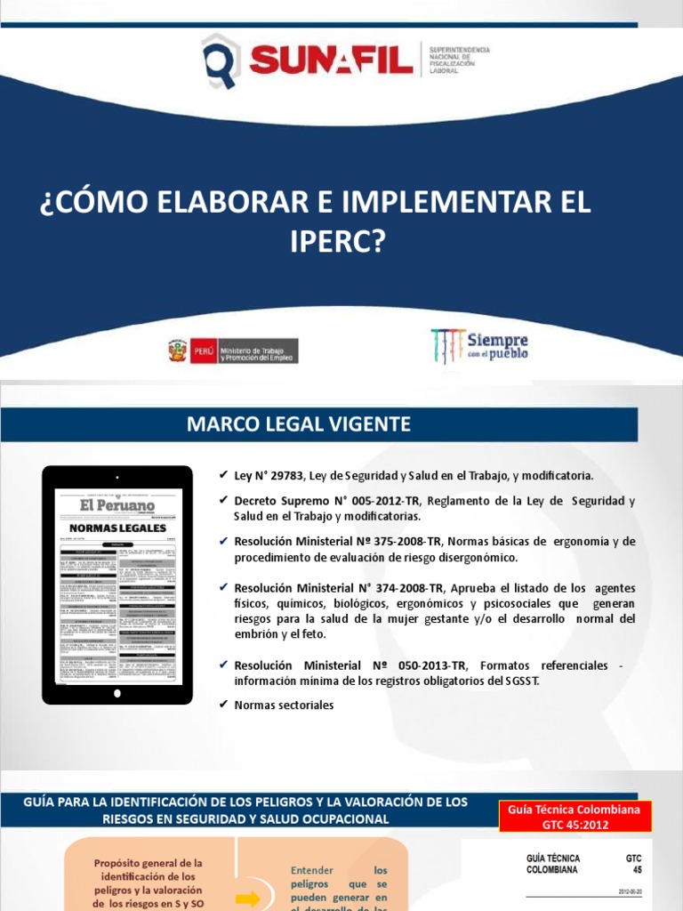 Cómo Elaborar e Implementar La IPERC - 2022 | PDF | Riesgo | Seguridad ...