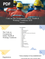 Code On Occupational Safety 2020 | PDF | Employment | Occupational ...