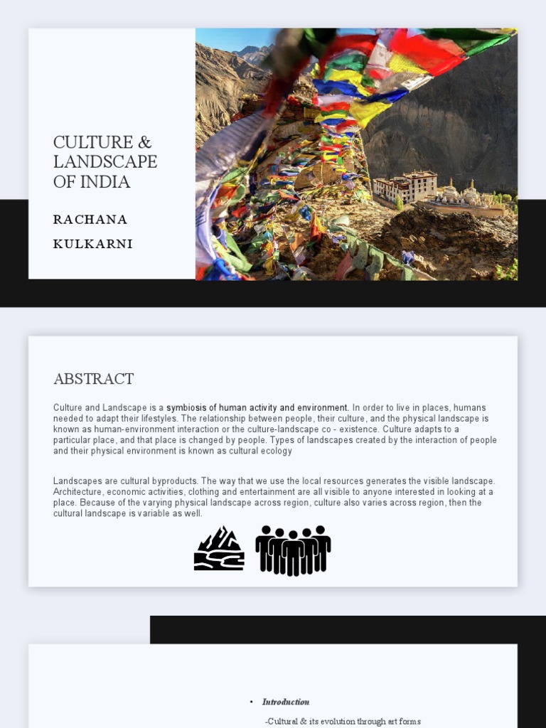 Cultural Landscape of India Explained | PDF | The Arts | Landscape