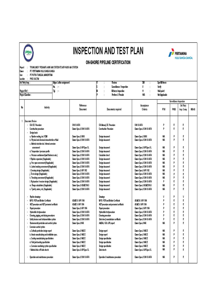 ITP-Onshore-Pipeline PTM | PDF | Nondestructive Testing | Corrosion
