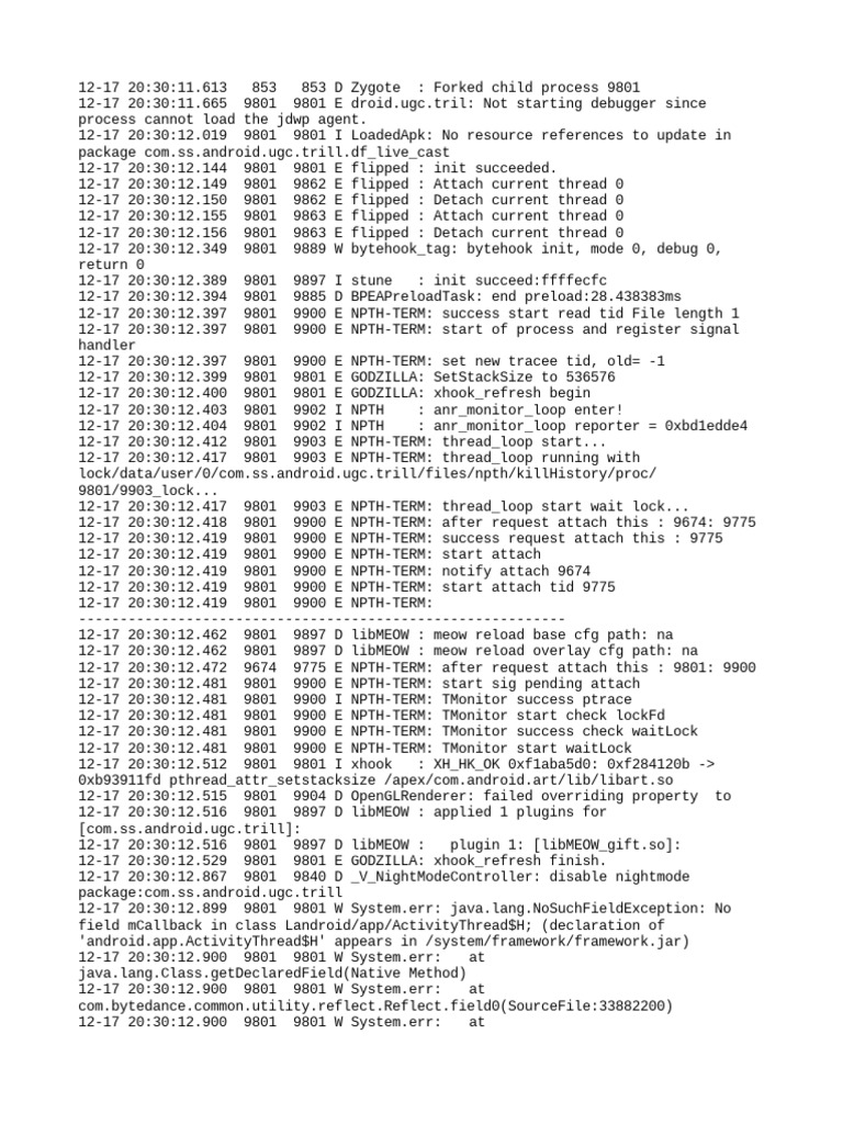 Log | PDF | Java (Programming Language) | Android (Operating System)