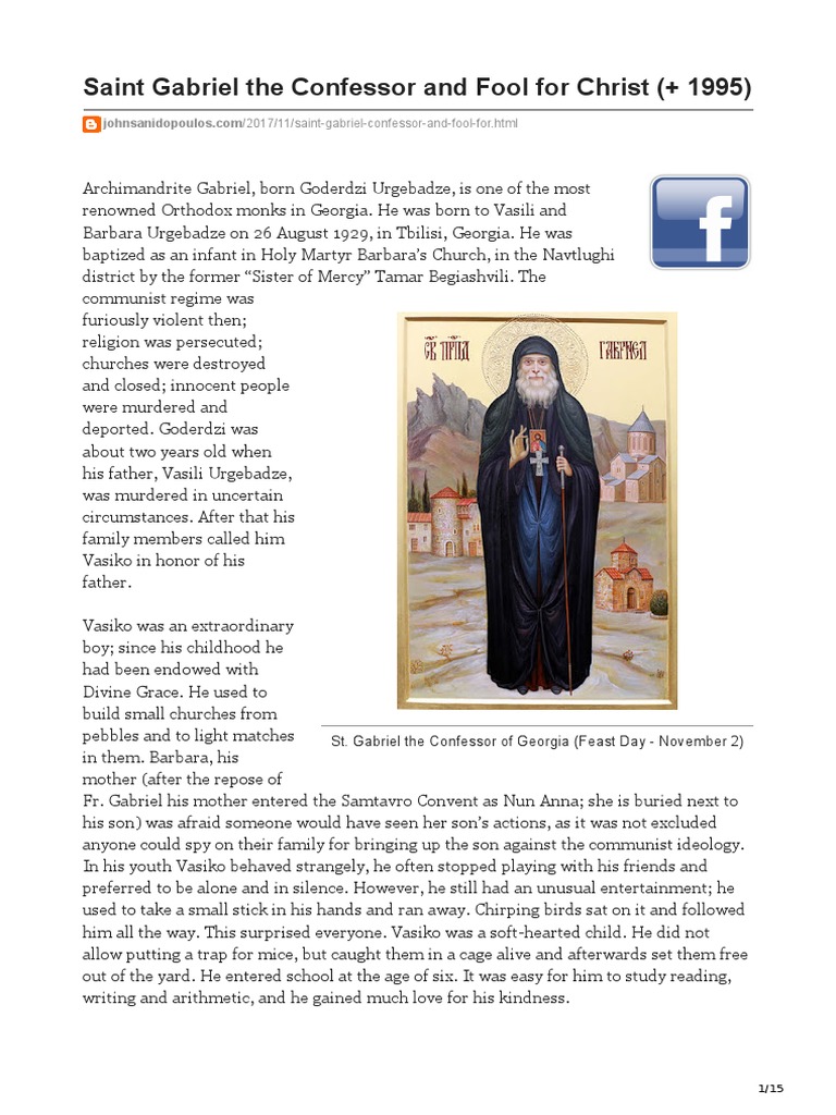 The Inspiring Journey of Faith: The Life Story of Saint Gabriel the ...