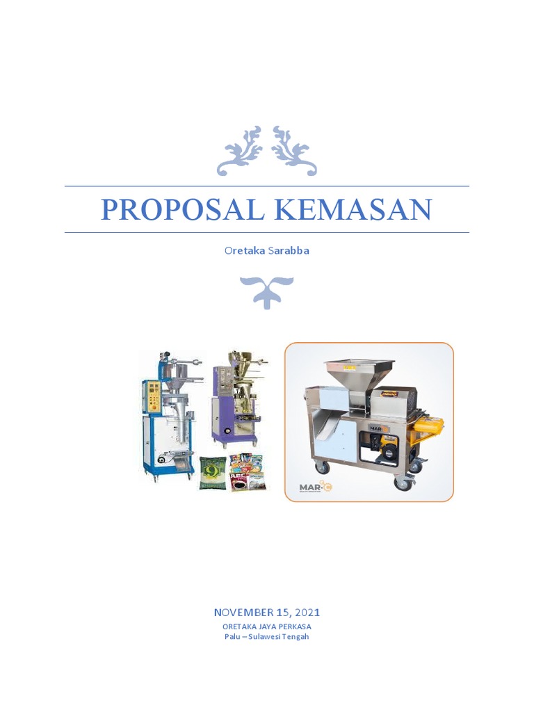 Proposal Mesin Kemas | PDF