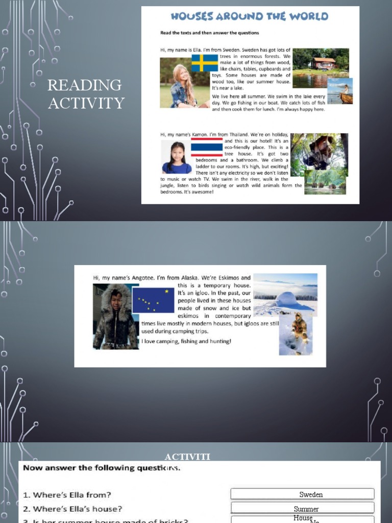 Reading - Houses Around The World | PDF