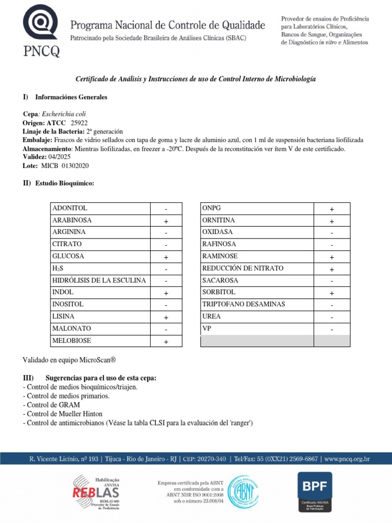 MICB 01302020 E. Coli ATCC 25922 MICB Ecoli25922 | PDF | Las bacterias ...