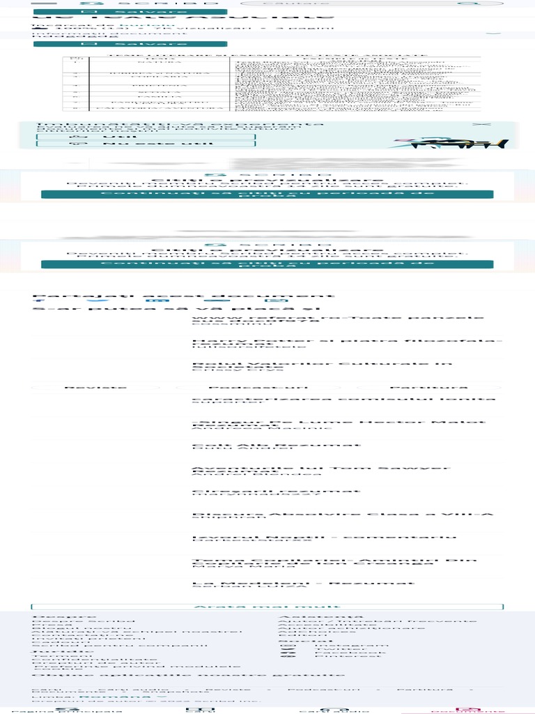 Teme Literare Si Exemple de Texte Asociate PDF | PDF