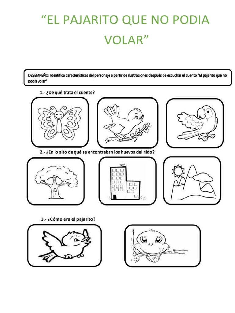 El Pajarito Que No Podia Volar | PDF