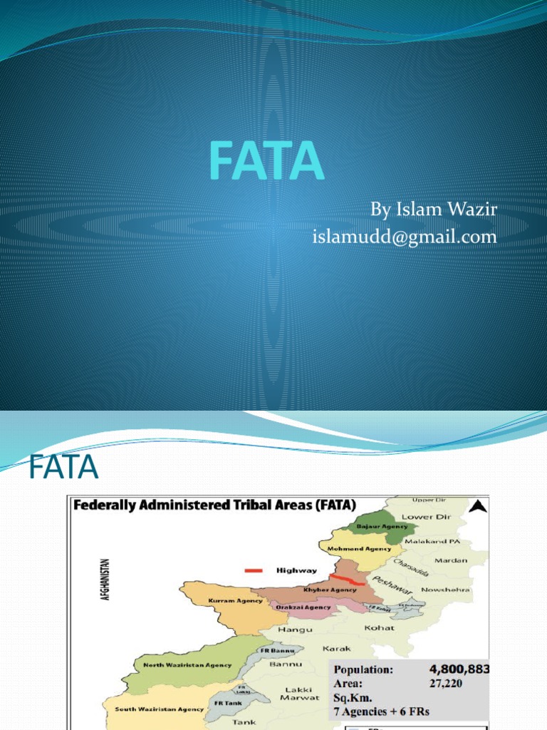FATA | PDF | Federally Administered Tribal Areas | Government