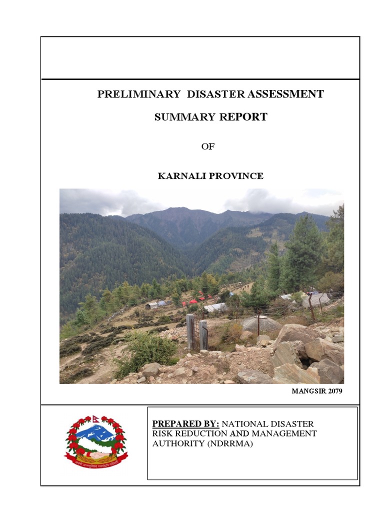 Preliminary Damage Assessment Summary Report of Karnali | PDF | Earth ...