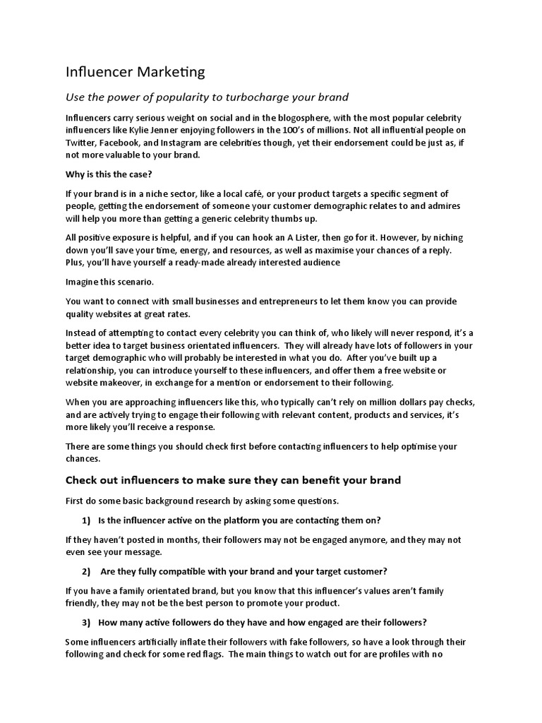 2021 Influencer Marketing | PDF | Social Media | Popular Culture ...