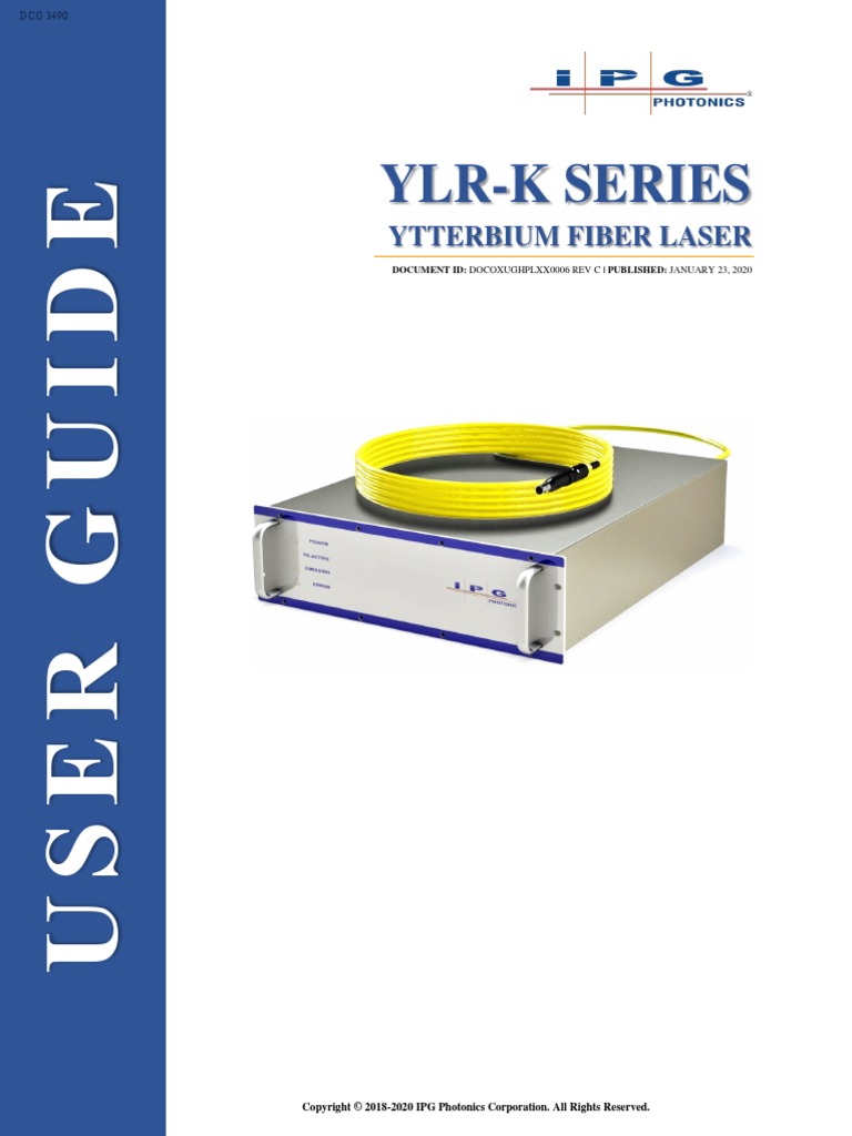 YLR-K 说明书 | PDF | Laser | Electrical Engineering