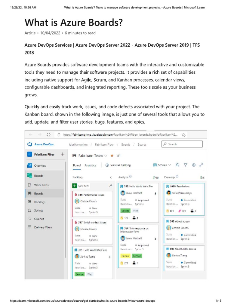 What Is Azure Boards | PDF