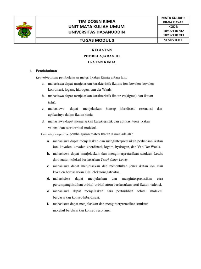 Tugas Modul KD Tutorial 3 | PDF