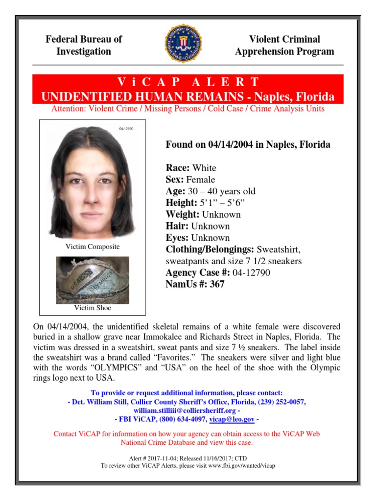 Alert-Unidentified Human Remains | PDF