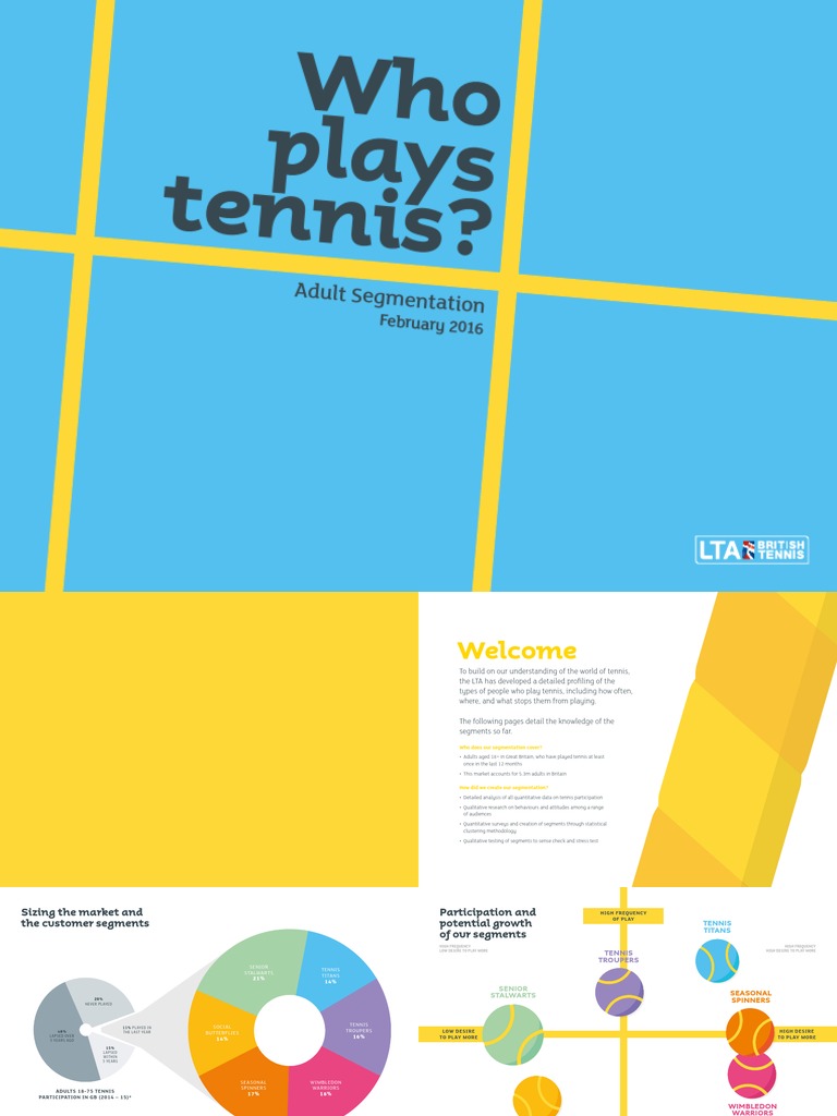 Adult Tennis Participation Segmentation | PDF | Market Segmentation