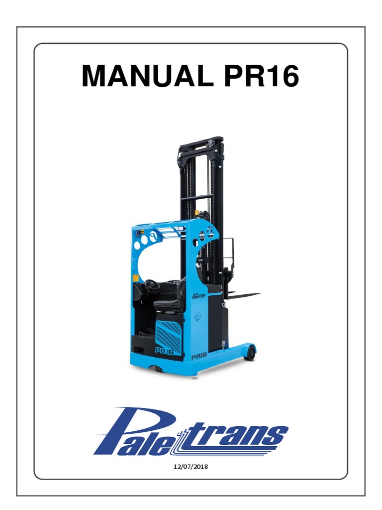 Paletrans Linha PR16 - Todos Os Números de Série - 2009 | PDF | Freio | Empilhadeira