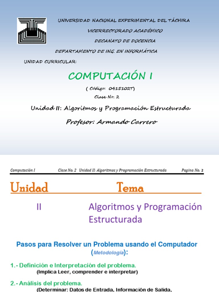 Algoritmos Programación Estructurada | PDF | Algoritmos | Programa de computadora