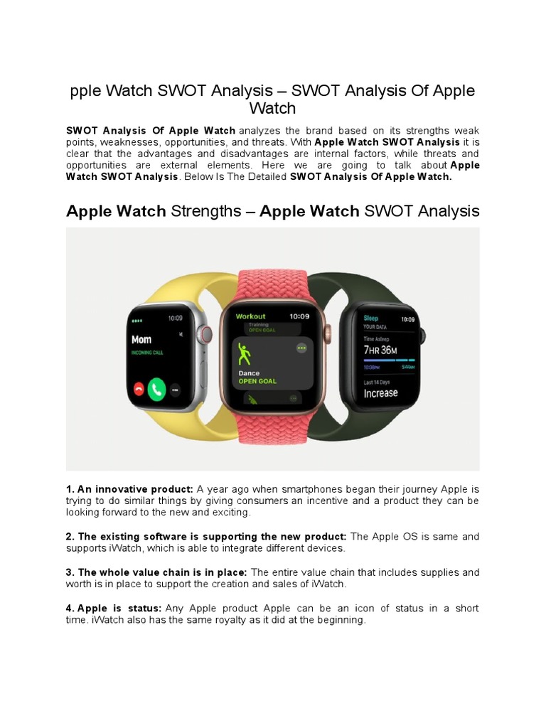 Analisis Swot | PDF | Apple Inc. | Swot Analysis