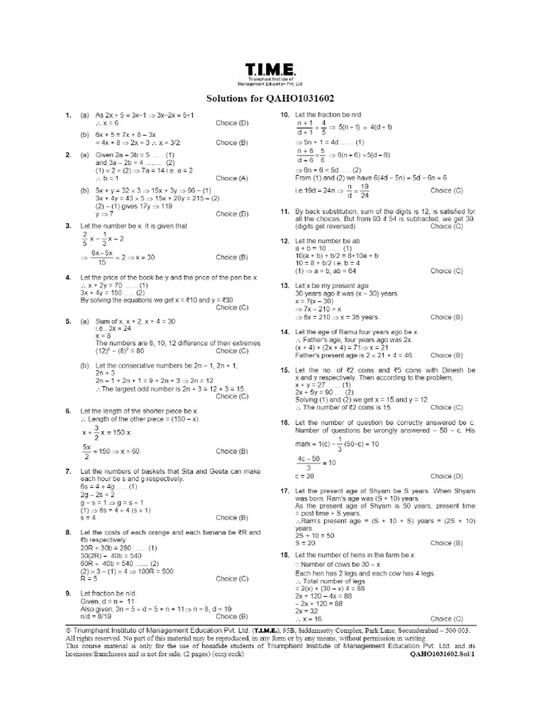 Microsoft Word - QAHO1031602 - Sol - Doc - QAHO1031602 - Sol | PDF