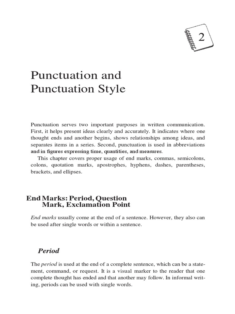 Punctuation and Punctuation Style | PDF | Comma | Punctuation