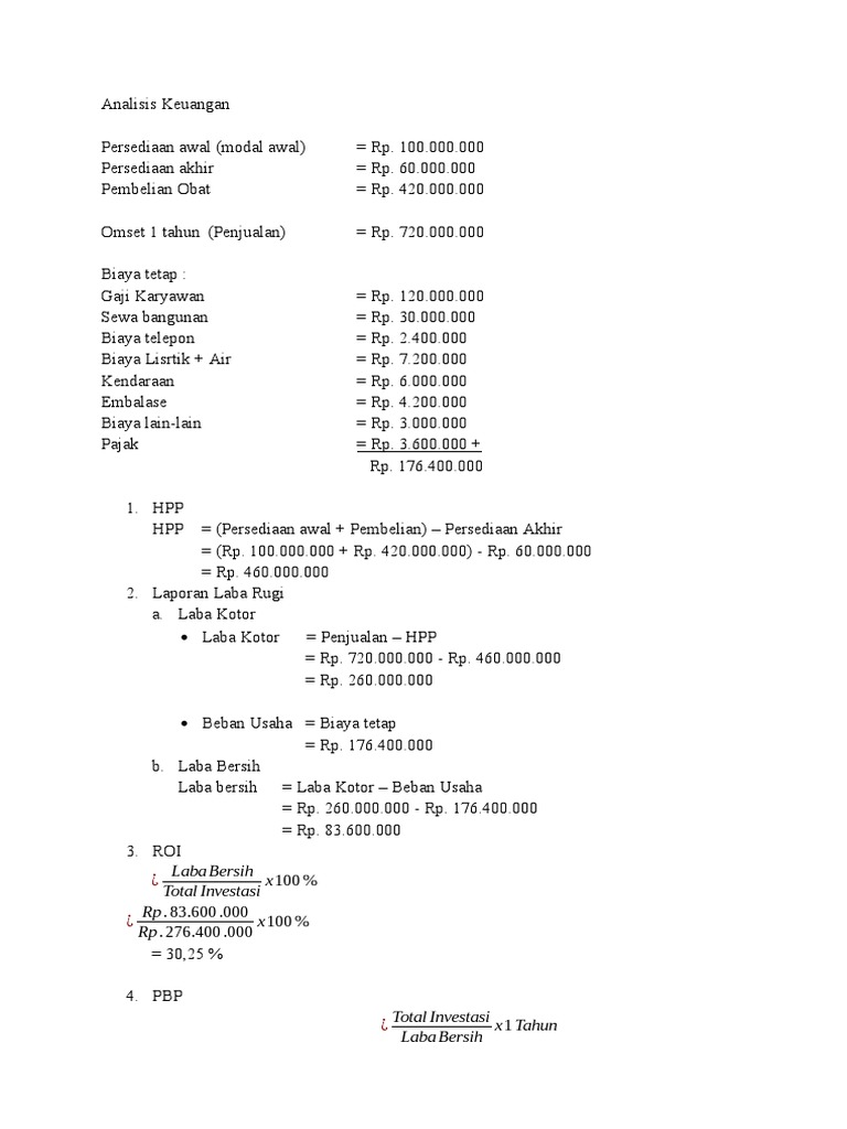 Analisis Keuangan | PDF | Pengelolaan Keuangan & Uang