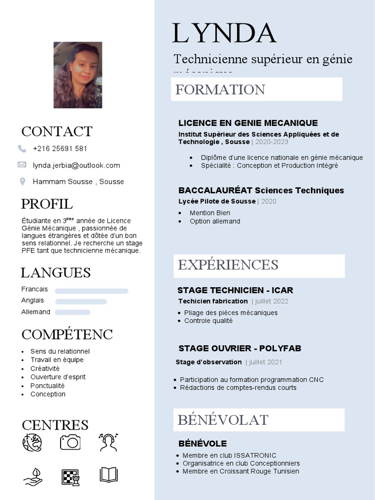 Exemple de CV Étudiant en Génie Mécanique | PDF | Ordinateurs