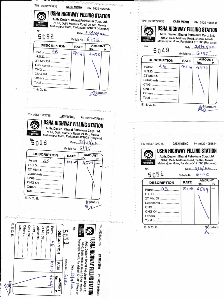 Petrol Bills Dec 2022 Download Free Pdf Petroleum