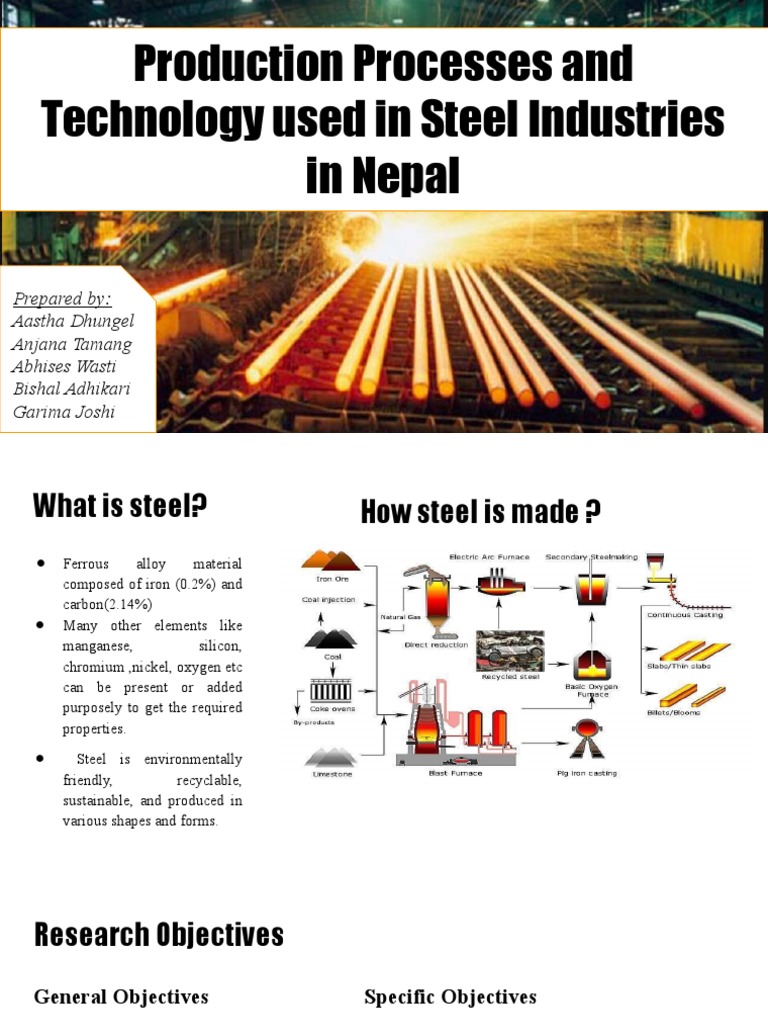 Production Processes and Technology Used in Steel Industries in Nepal ...