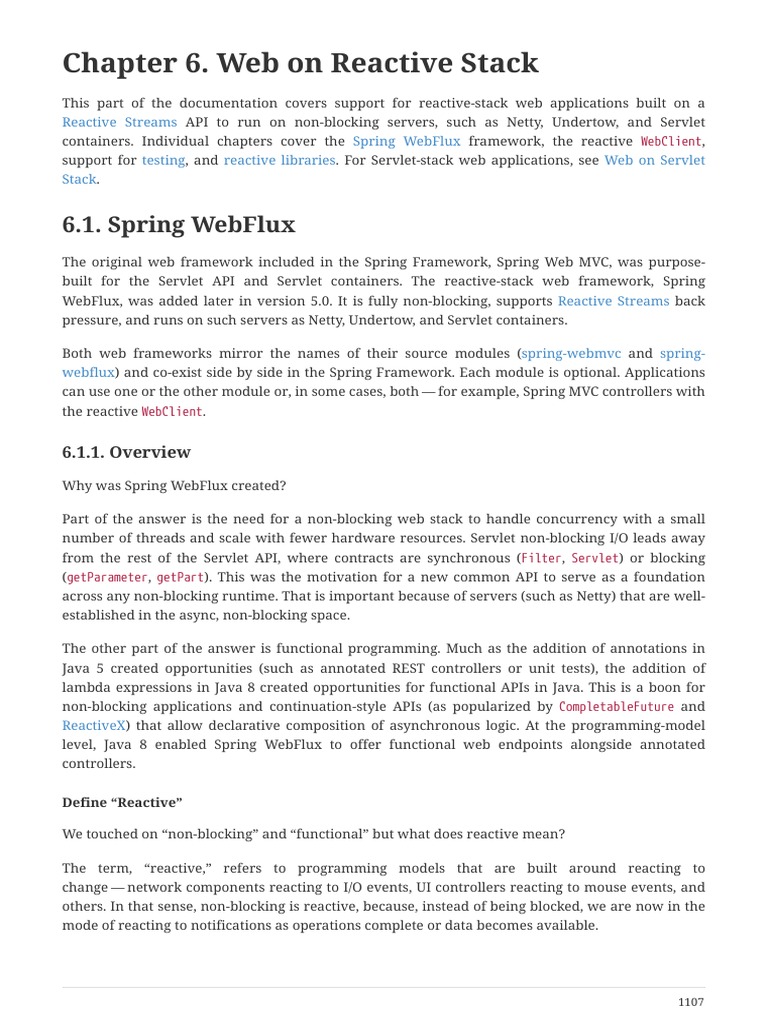 Spring Framework Optimize Chapter 6 Web On Reactive Sta Pdf 8041