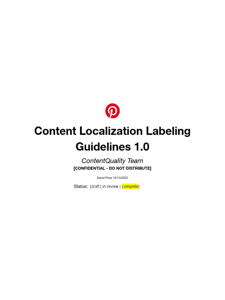 Content Localization Guidelines | PDF | Translations | World Wide Web