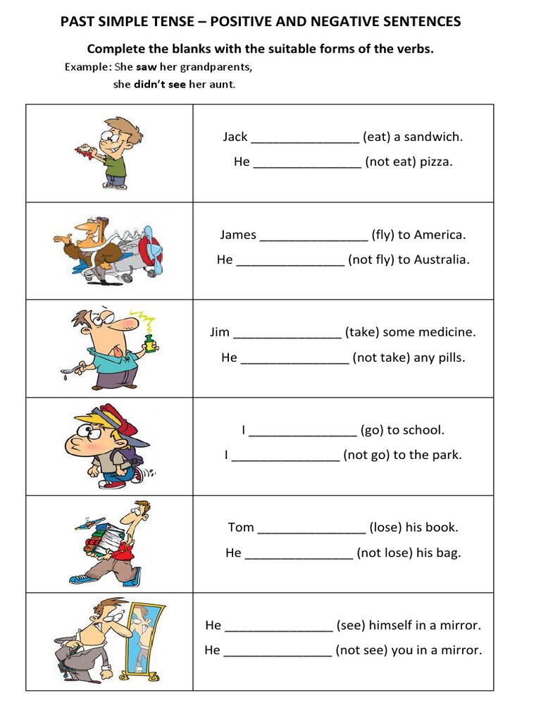 PAST Simple - Positive, Negative - Part 3 - Irregular Verbs | PDF