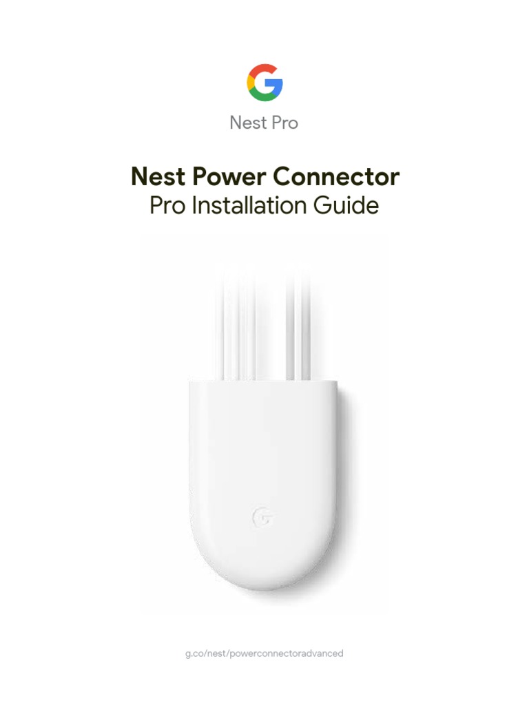 Nest Power Connector Pro Installation Guide | PDF | Thermostat | Electrical Connector