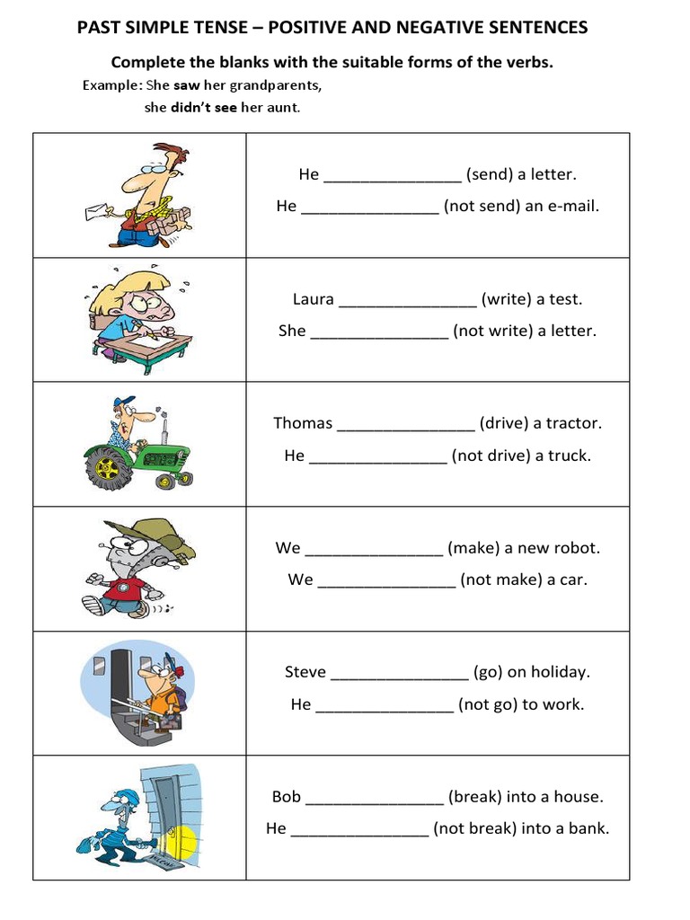 PAST Simple - Positive, Negative - Part 5 - Irregular Verbs | PDF