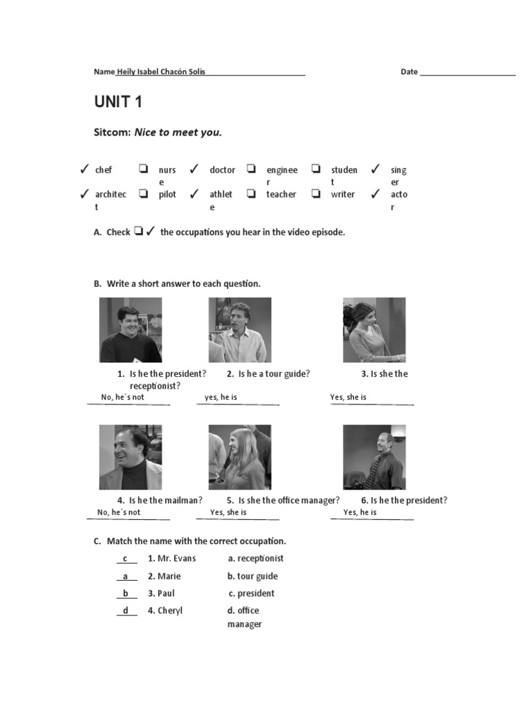 (Template) Unit 1 - Lesson 1 - Activity TNF | PDF
