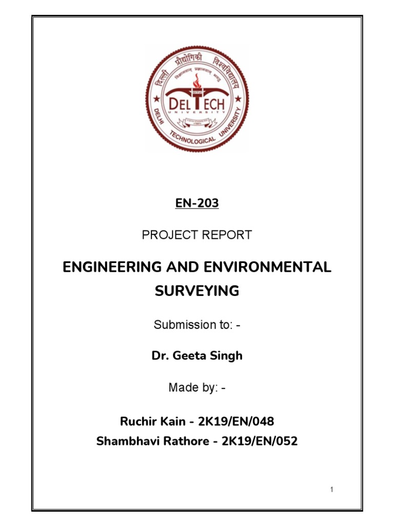 Case Study-En203-Shambhavi Rathore (2k19 - en - 052) | PDF | Surveying | Global Positioning System