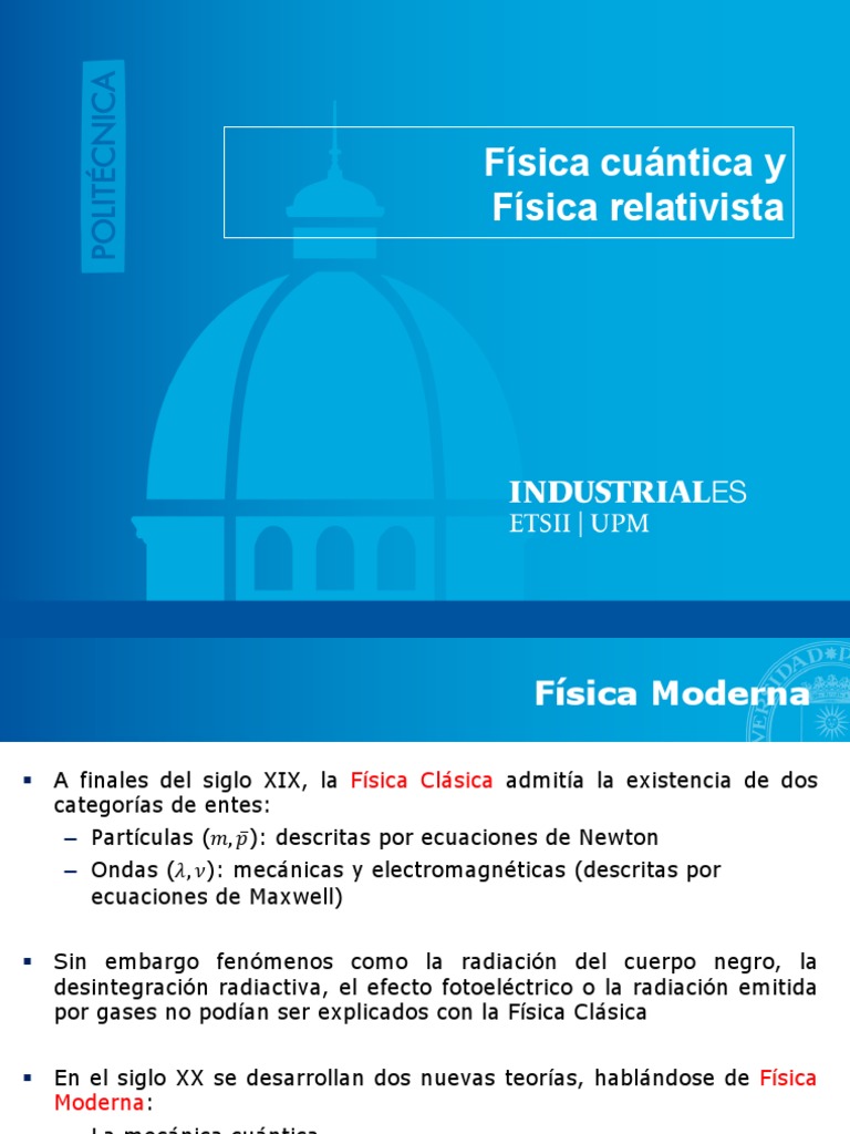Física Cuántica y Relatividad: Fundamentos | PDF | Mecánica cuántica ...