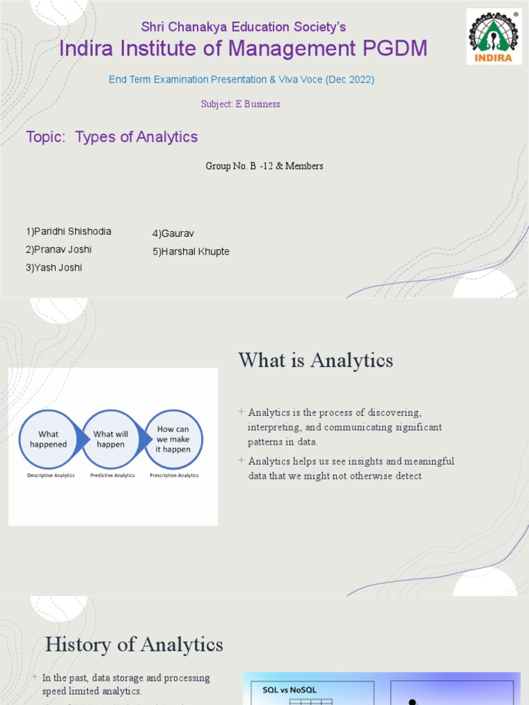 Types of Analytics ppt | PDF | Analytics | Predictive Analytics