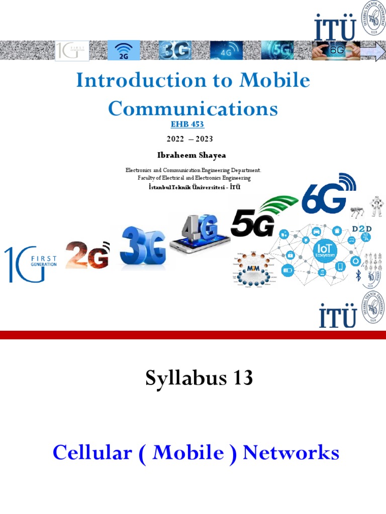 Lect 13 5G Mobile Celluler Systems | PDF | Internet Of Things | Mimo