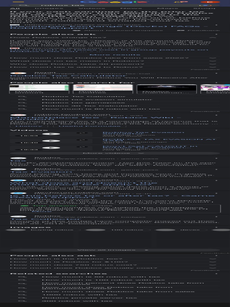 Roblox Tax - Google Search | Download Free PDF | Taxes | Internal ...