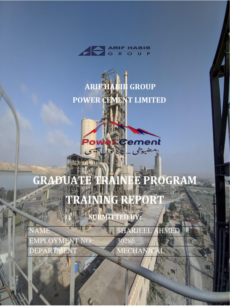 Power Cement Limited Training Report | PDF | Cement | Mill (Grinding)